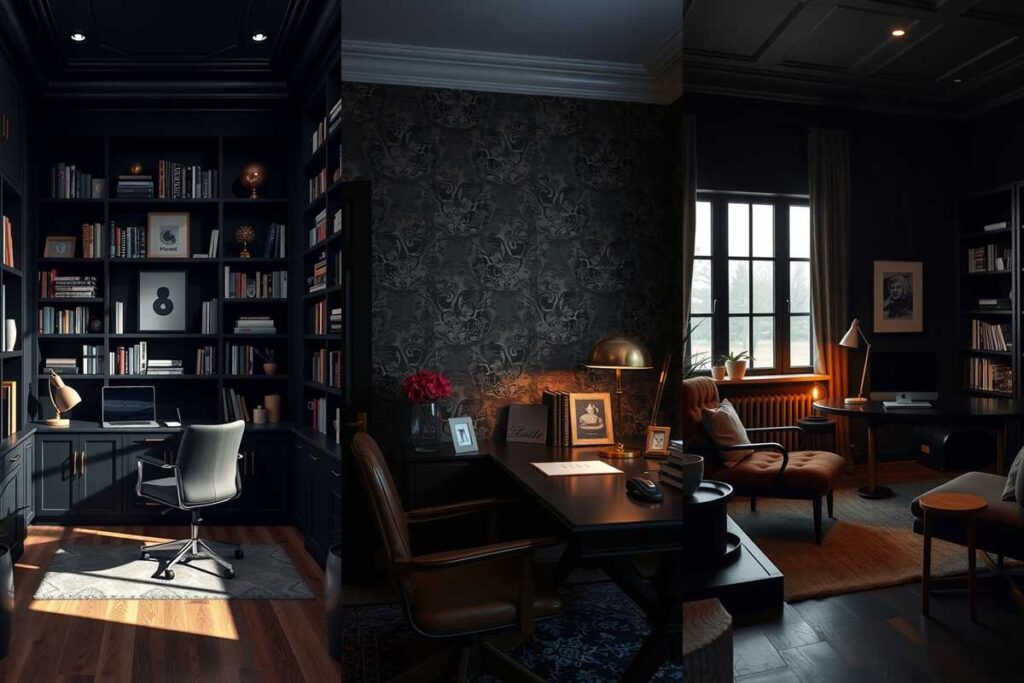 25 Stylish Dark Home Office Designs for a Moody Vibe
