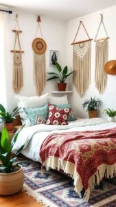 25 Stunning Boho Bedroom Bed Ideas