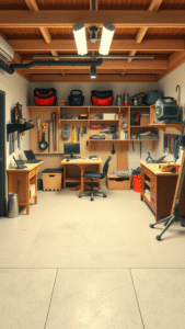 Tiny Garage Workshop Layout Ideas
